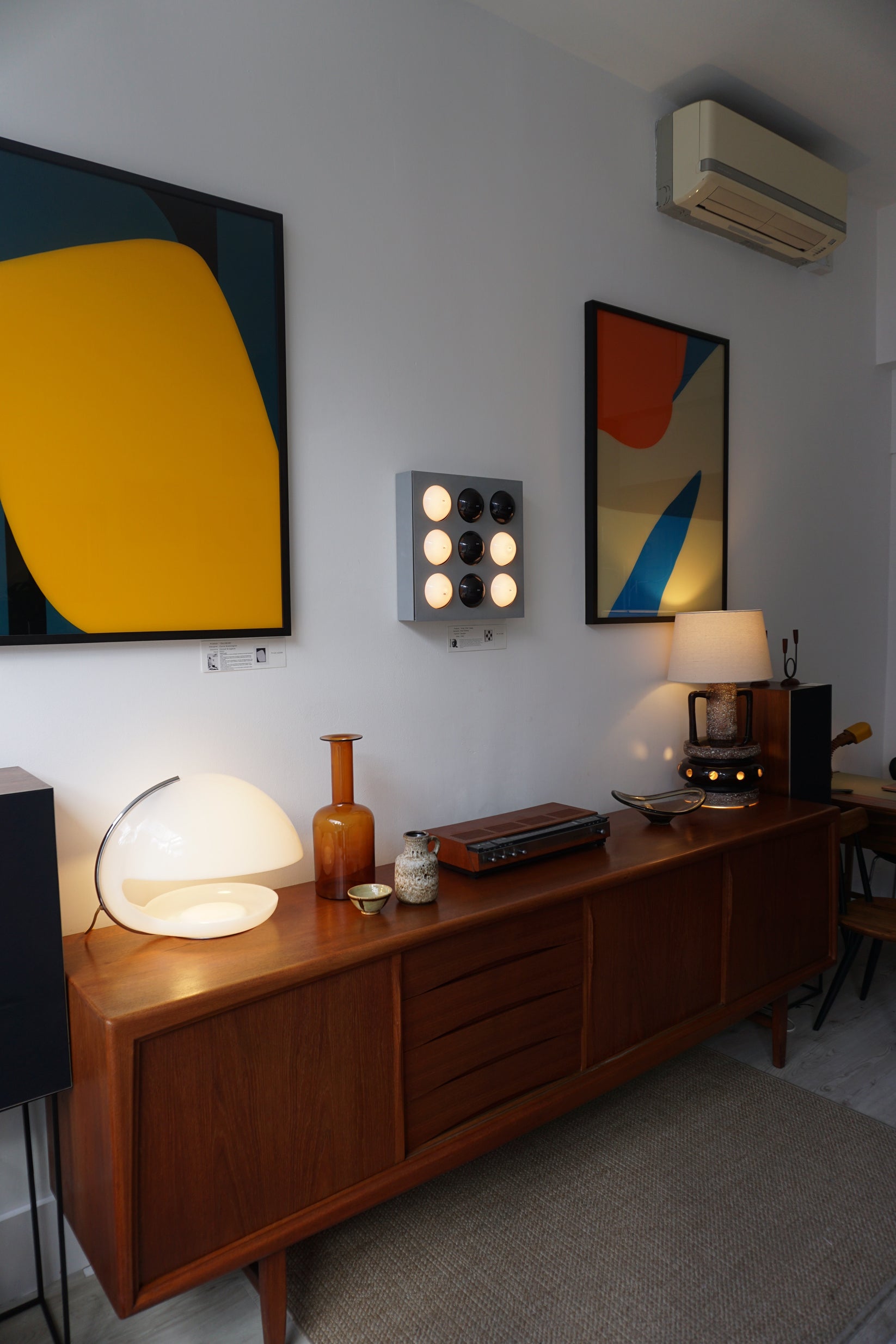 'Fiona' lamp by Harvey Guzzini (1970s) Italy – a fold of chairs