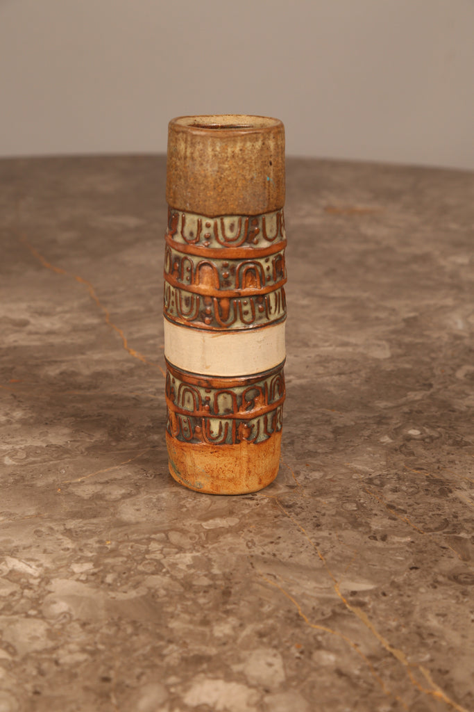 Studio pottery vase by Louis Hudson UK, 1960s – a fold of chairs